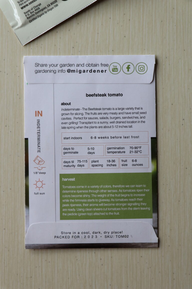 How to Read a Seed Packet - Life at Metzger Acres